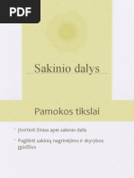 Sakinio Dalys (Teorija) | PDF