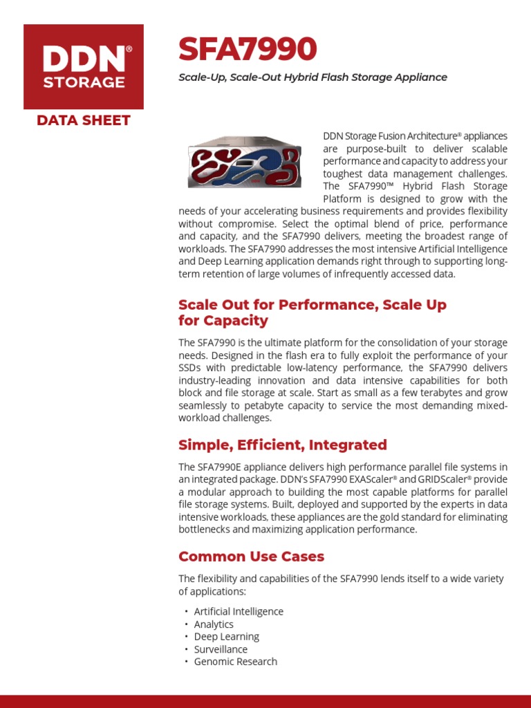 Data Sheet: Scale Out For Performance, Scale Up For Capacity | PDF ...