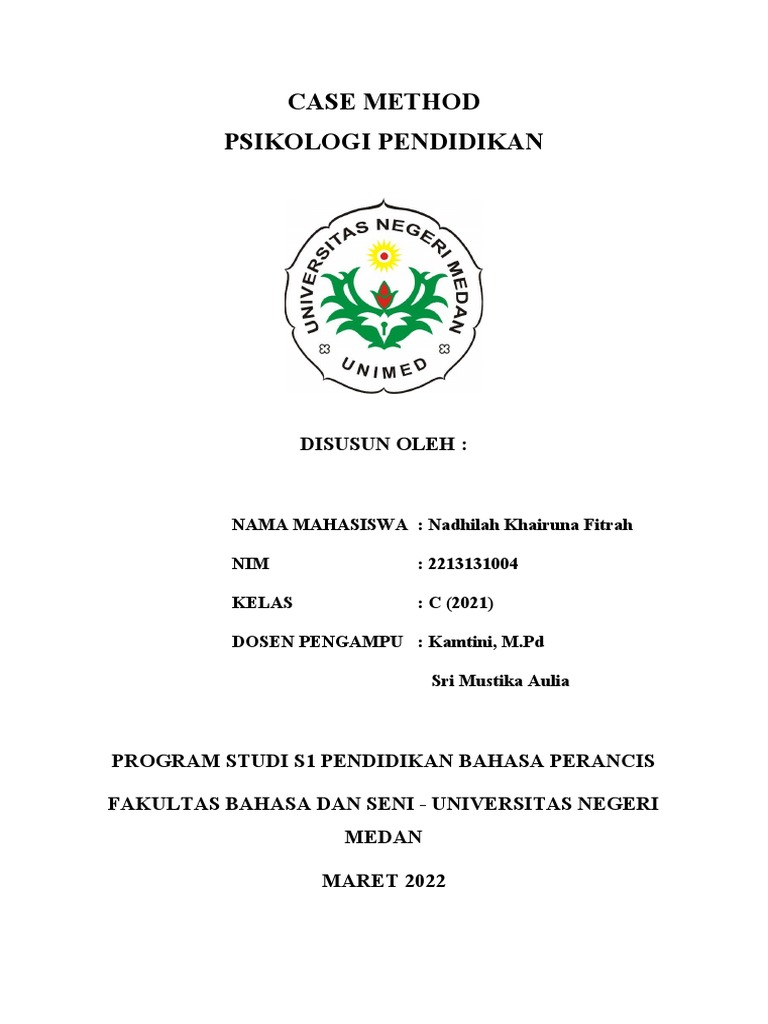 Case Method Psikologi Pendidikan | PDF | Karier & Perkembangan | Pengembangan Diri