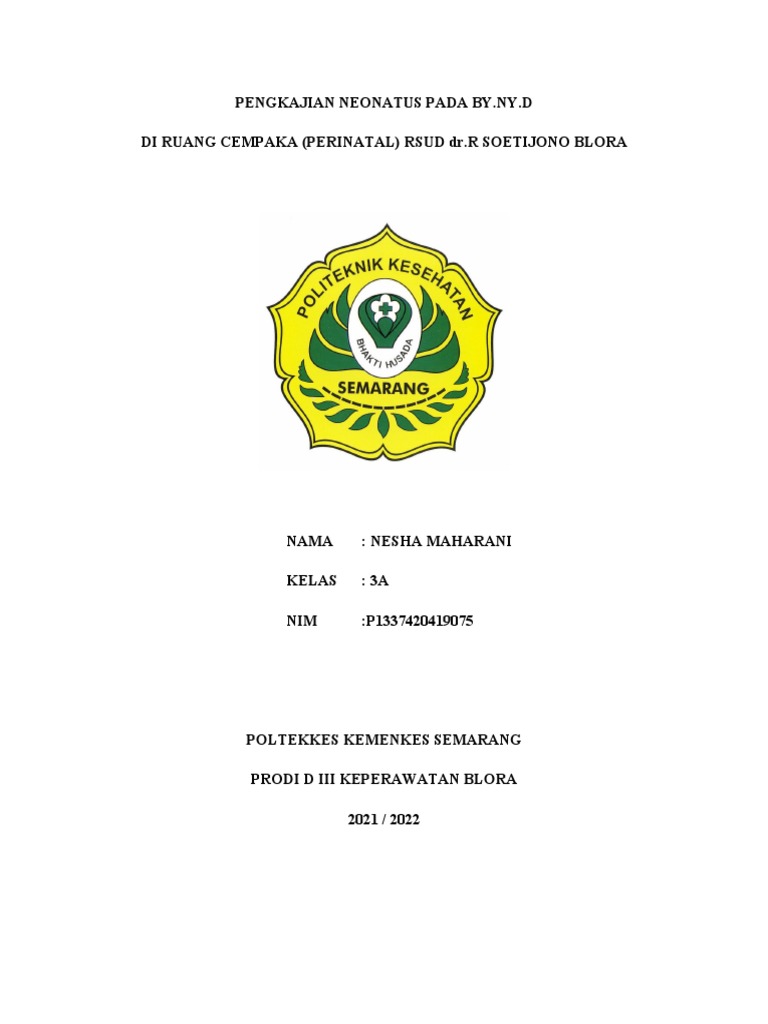 Laporan Perinatal Cempaka Nesha.-1 | PDF