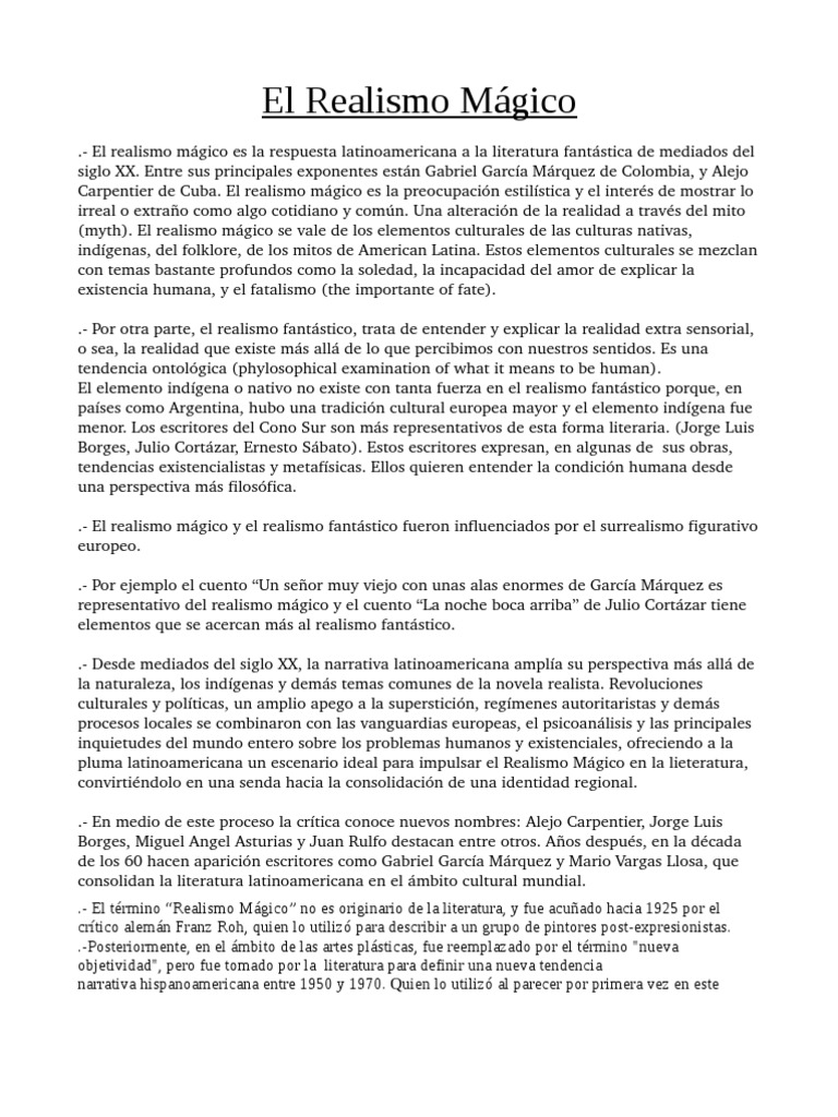 Realismo Magico | PDF