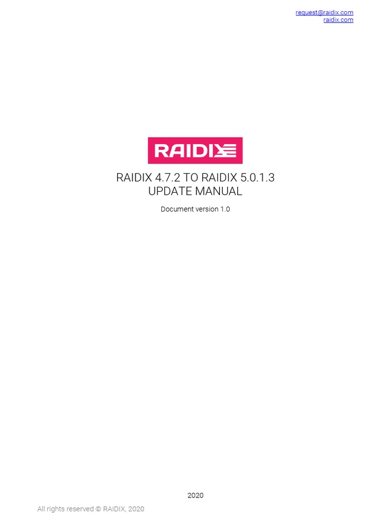 RAIDIX 4.7.2-5.0.1.3 Update Manual | PDF | Solid State Drive | Replication (Computing)