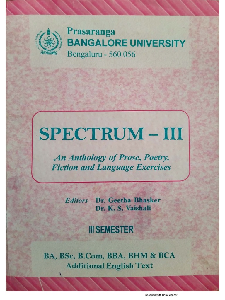 Spectrum - III - Additional English Textbook | PDF