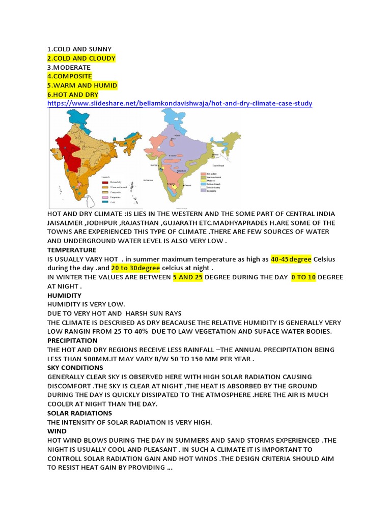 Climatology Architecture Notes | PDF