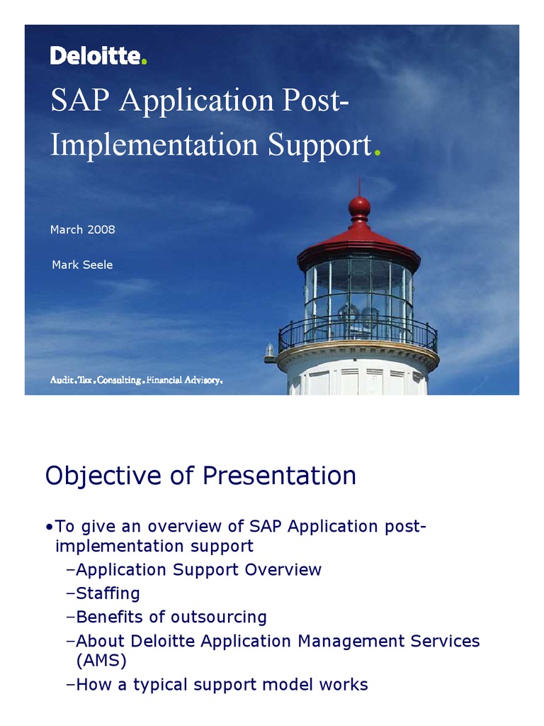 Deloitte AMS | PDF | Itil | Business Process