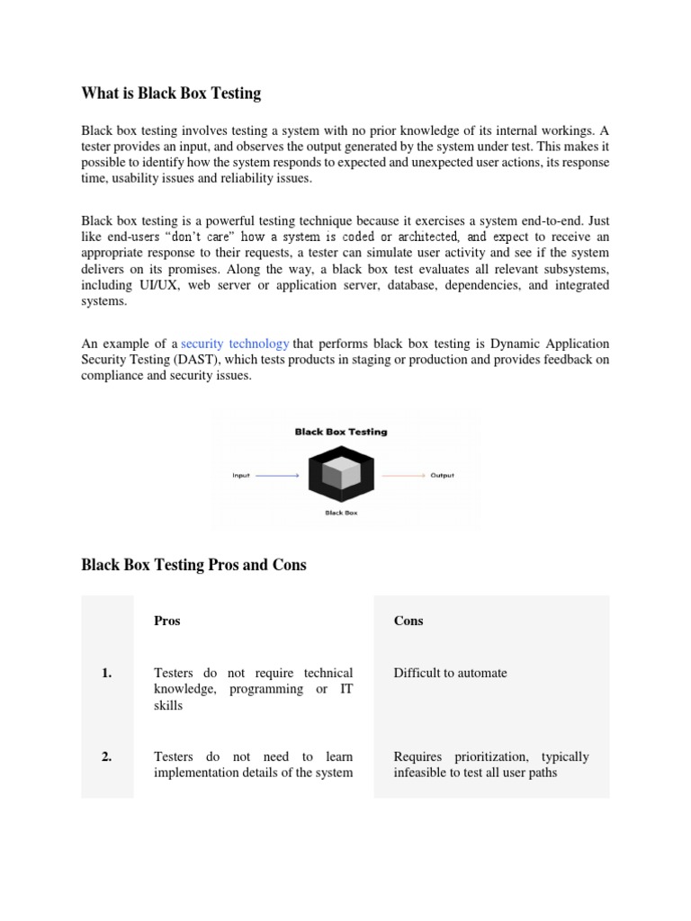 Black and White Box Testing | PDF | Software Testing | Control Flow