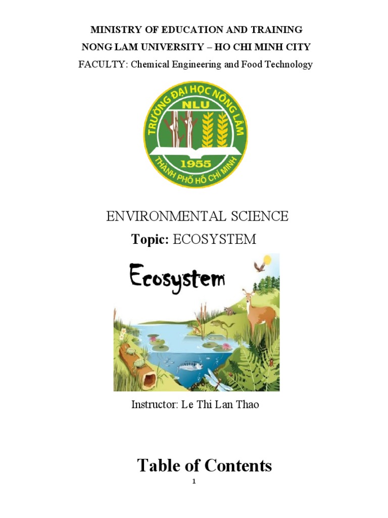 Science Environment Report | PDF | Food Web | Ecosystem