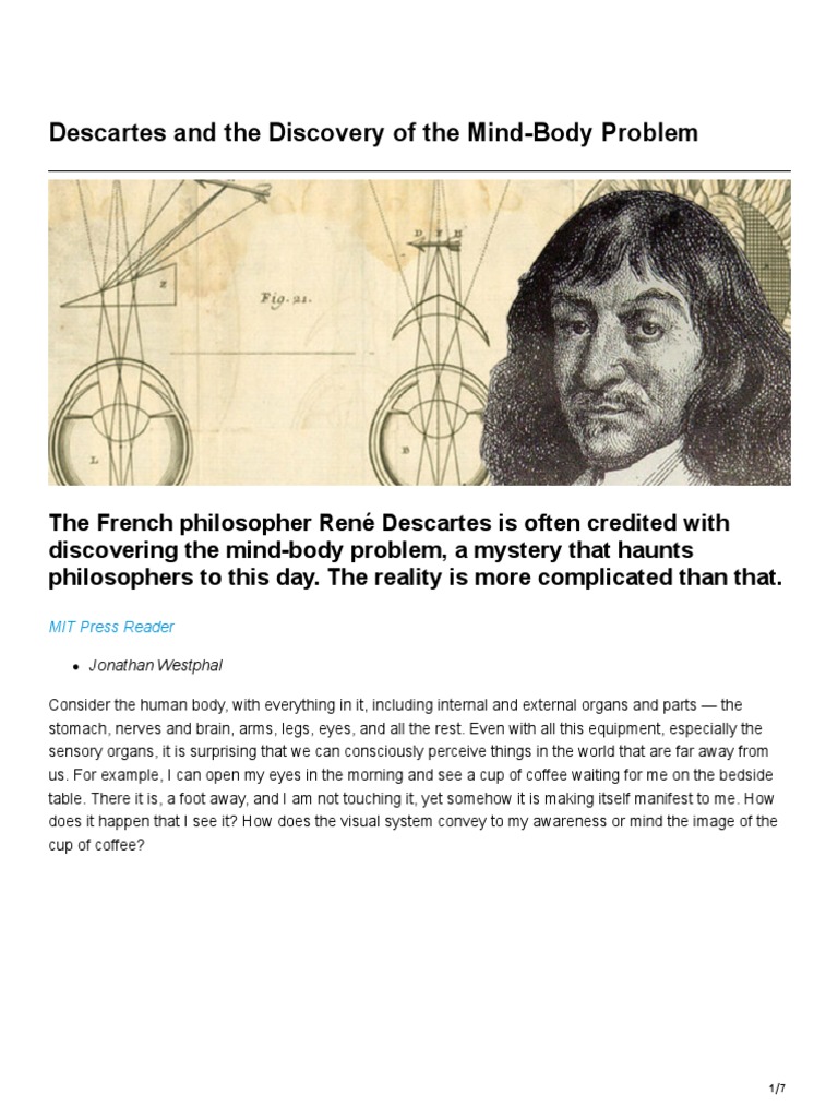 Descartes and the Mind-Body Problem | PDF | René Descartes | Mind