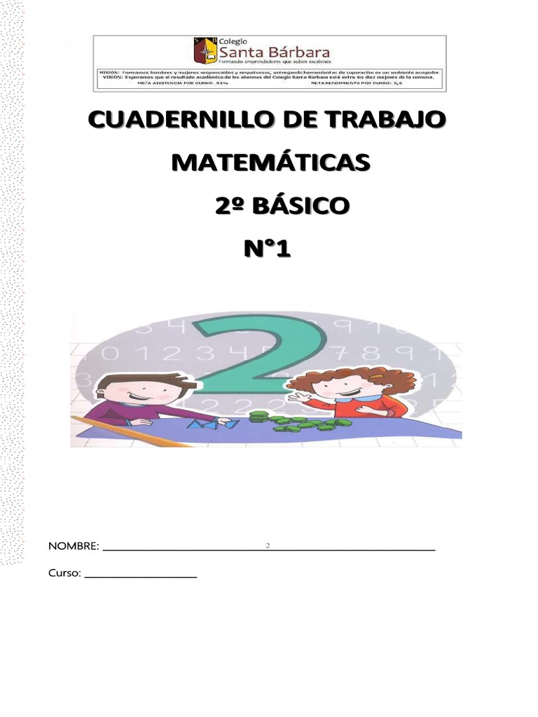 Cuadernillo Matematicas 2° Basico | PDF