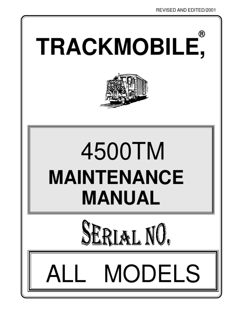 Trackmobile,: Maintenance Manual | PDF | Brake | Valve