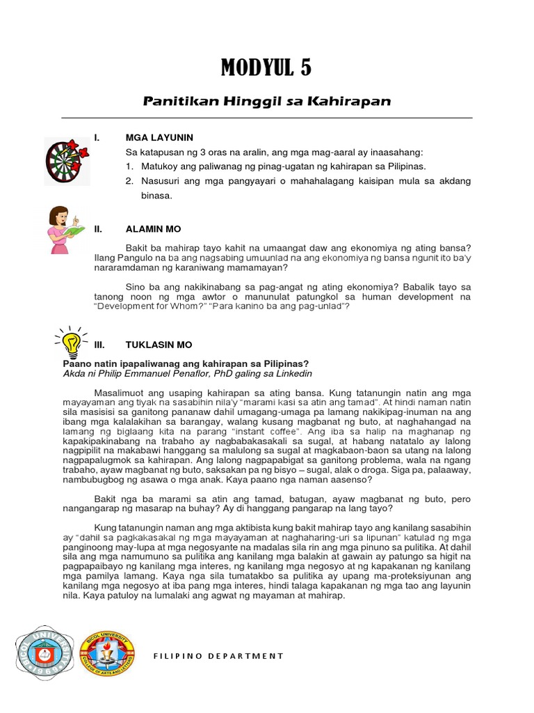 MODYUL 5 Soslit | PDF