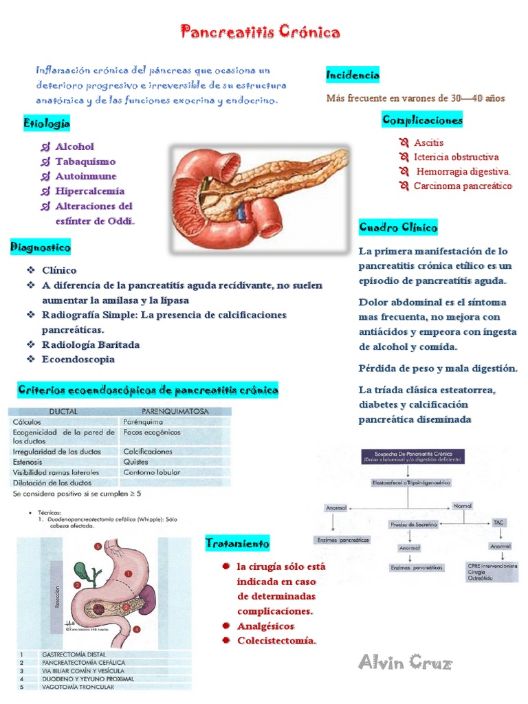 Pancreatitis Cronica | PDF | Páncreas | Enfermedades digestivas