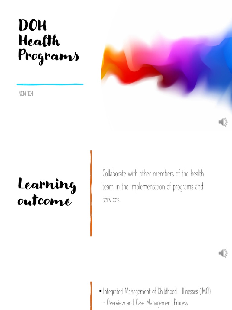 Doh Health Programs 1 | PDF | Tuberculosis | Rabies