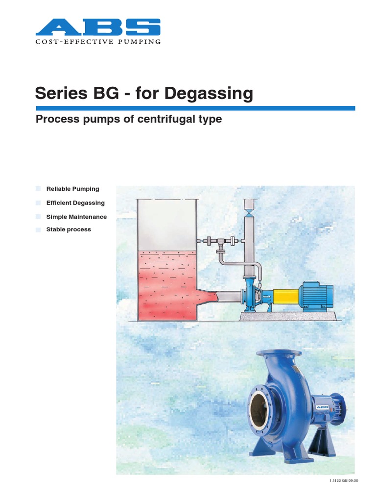 Series BG - For Degassing: Process Pumps of Centrifugal Type | PDF ...