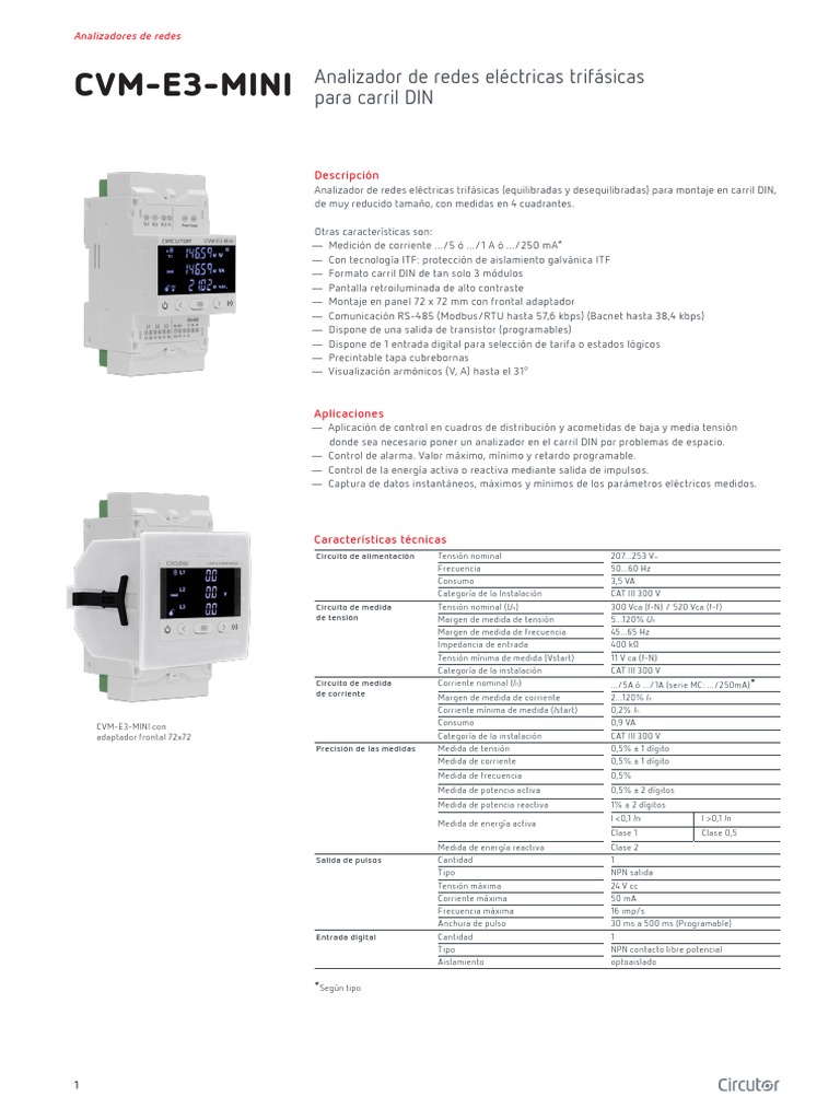 FT Cvm-E3-Mini Es | PDF | Energia electrica | Informática