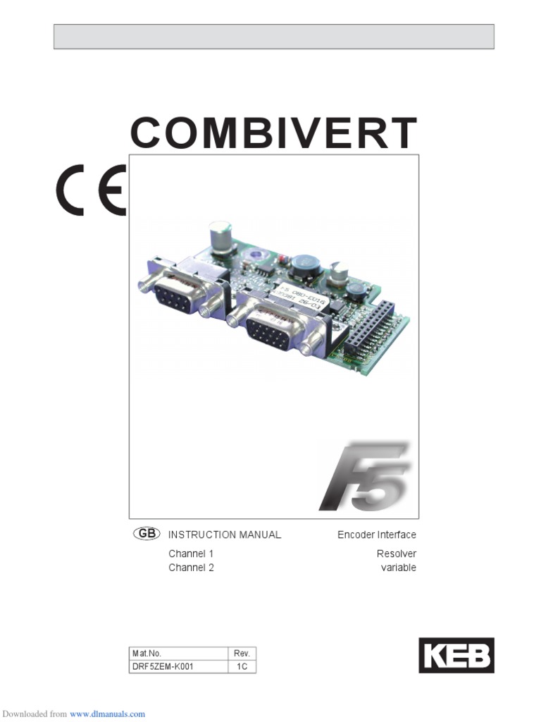 KEB COMBIVERT F5 Instruction Manual | PDF | Electrical Connector | Power Inverter
