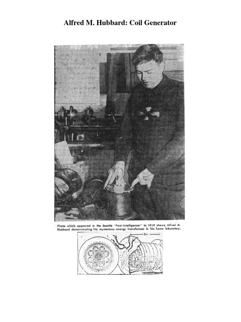 Alfred Hubbard Coil Generator | PDF | Internal Combustion Engine ...