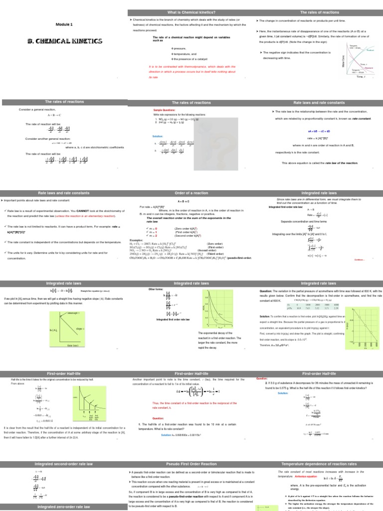 Understanding Chemical Kinetics Basics | PDF | Reaction Rate ...
