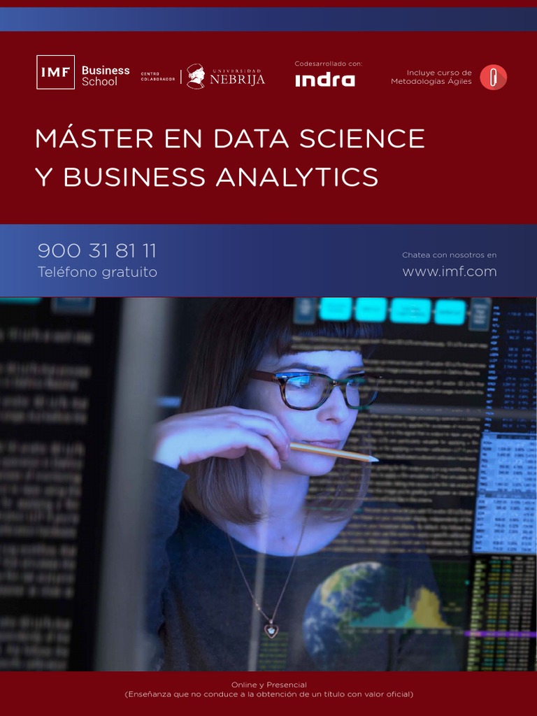 Máster en Data Science Y Business Analytics: Teléfono Gratuito | PDF