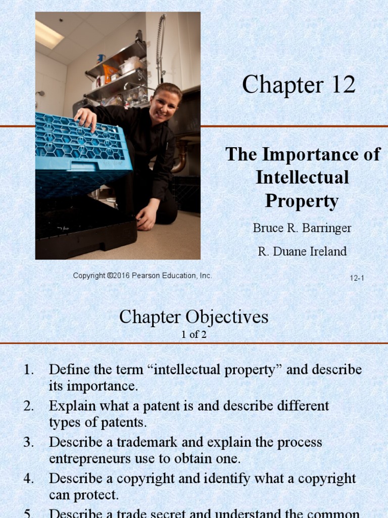 The Importance of Intellectual Property: Bruce R. Barringer R. Duane ...