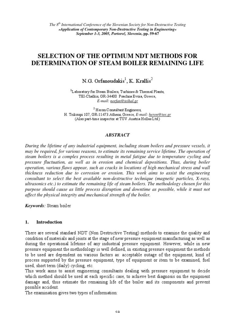 NDT For Boilers | PDF | Nondestructive Testing | Pipe (Fluid Conveyance)