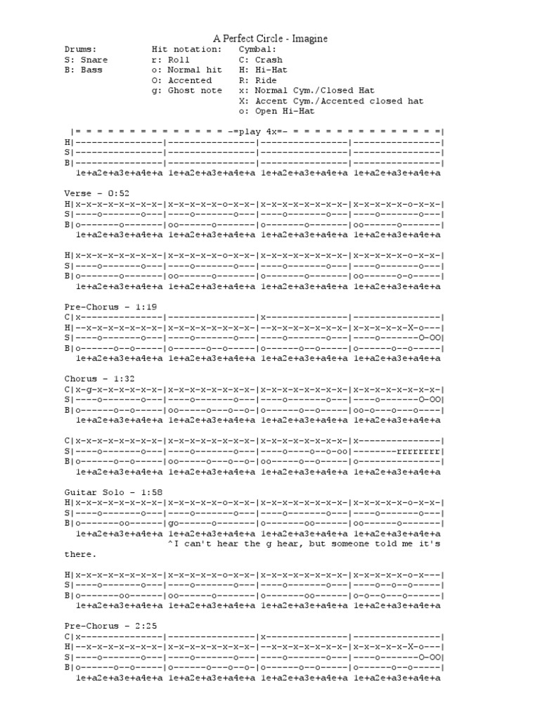 A Perfect Circle: Imagine Lyrics | PDF | Song Structure | Popular Music