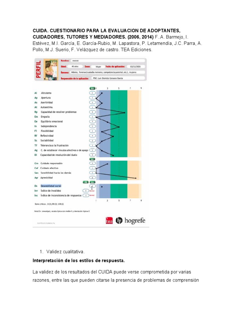 Cuida Interpretación | PDF
