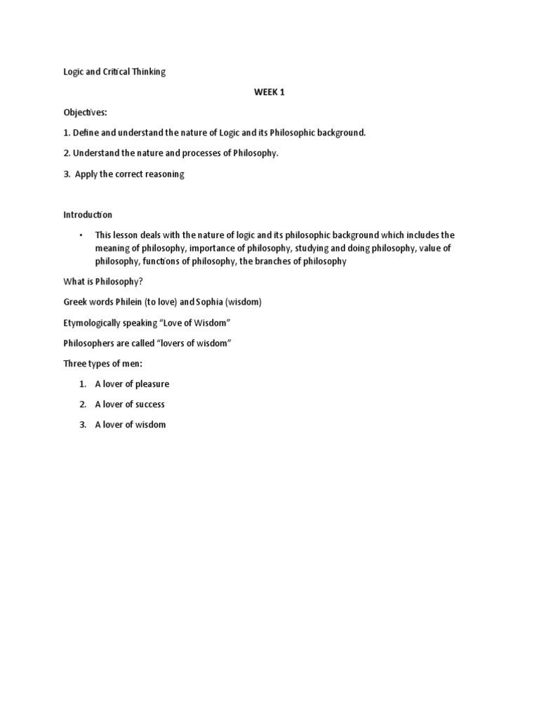 Logic and Critical Thinking Draft | PDF | Argument | Empiricism