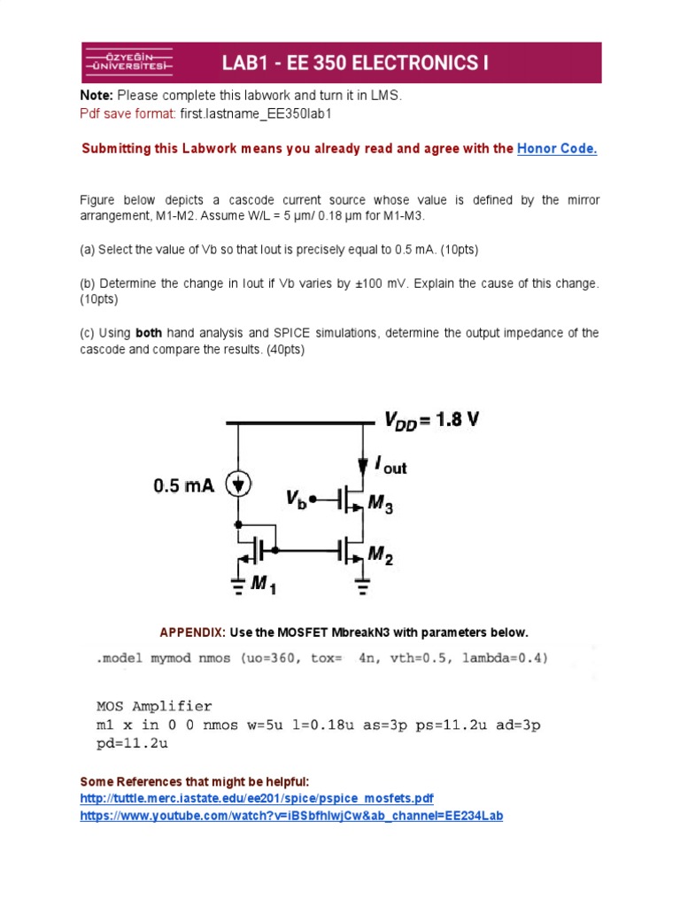 Please Complete This Labwork and Turn It in LMS. First - Lastname - EE350lab1 | PDF | Science ...