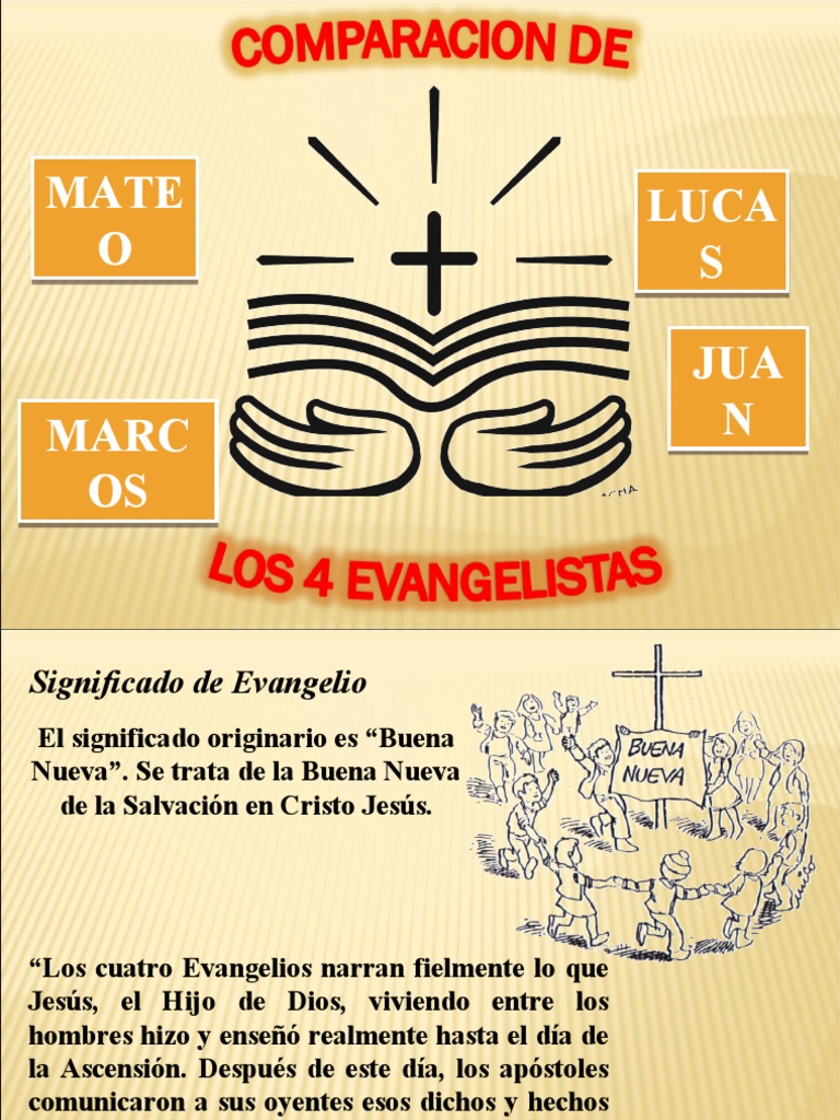 Comparacion de Los 4 Evangelios | PDF | Jesús | Evangelios
