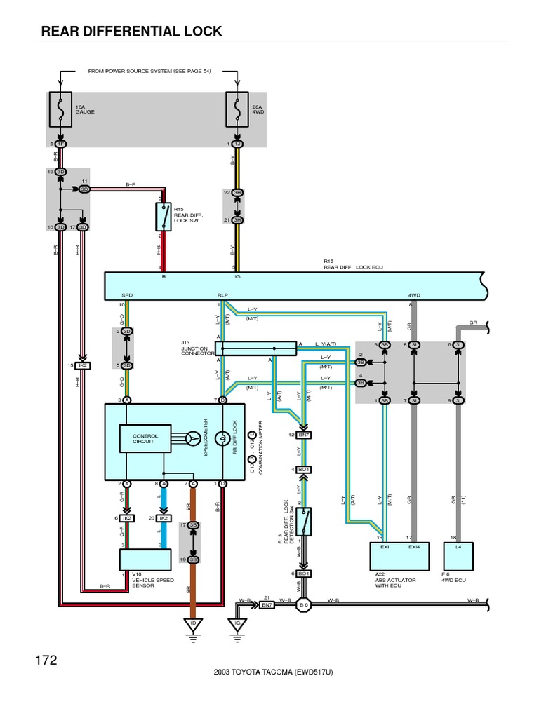 2003 Tacoma Rear Differential Lock Diagram | PDF | Wheeled Vehicles ...