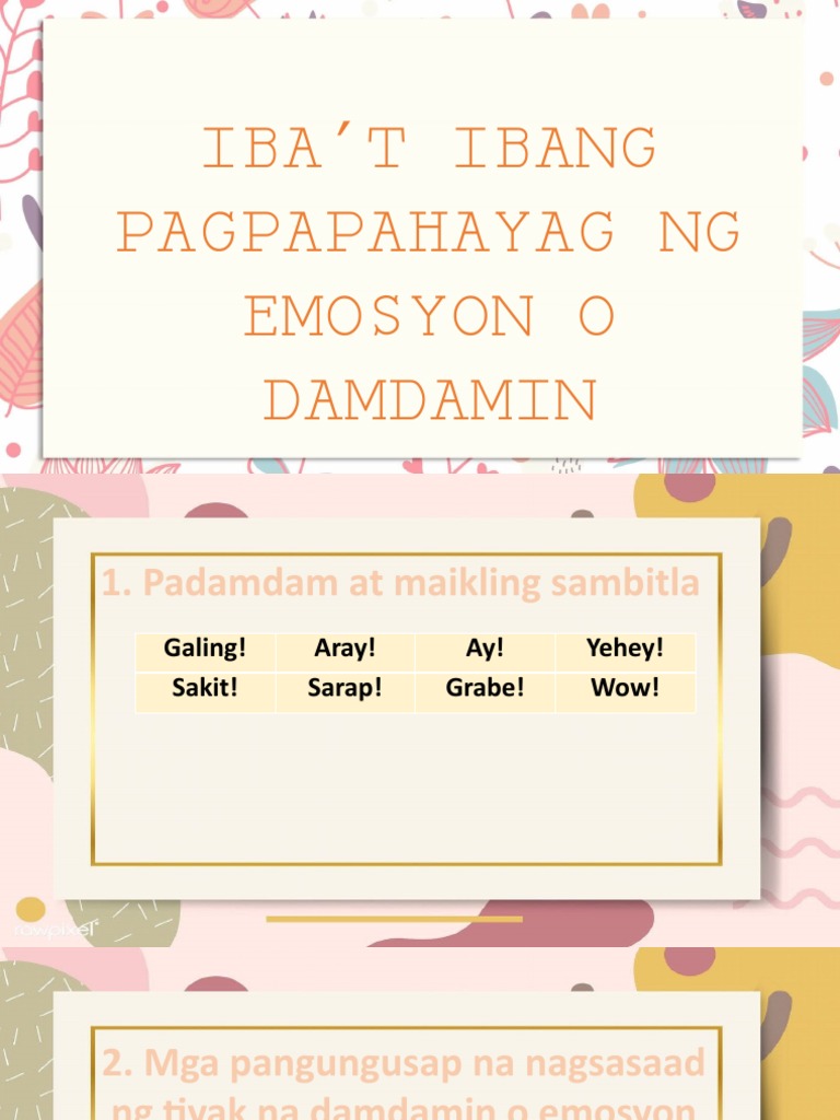 Iba't Ibang Emosyon | PDF
