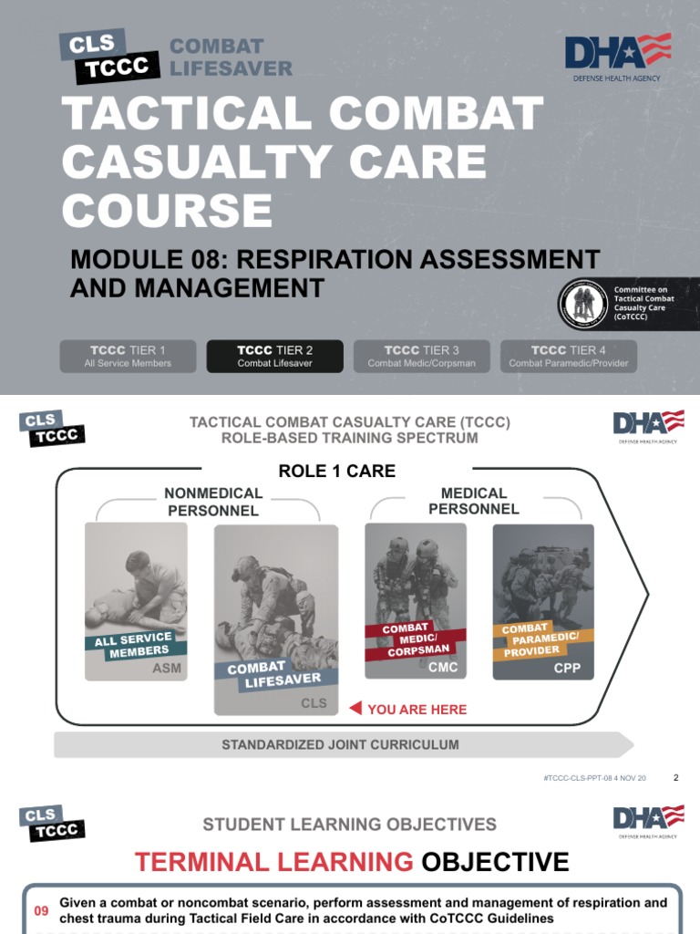 TCCC 2024: Respiratory Management Guide | PDF | Thorax | Breathing