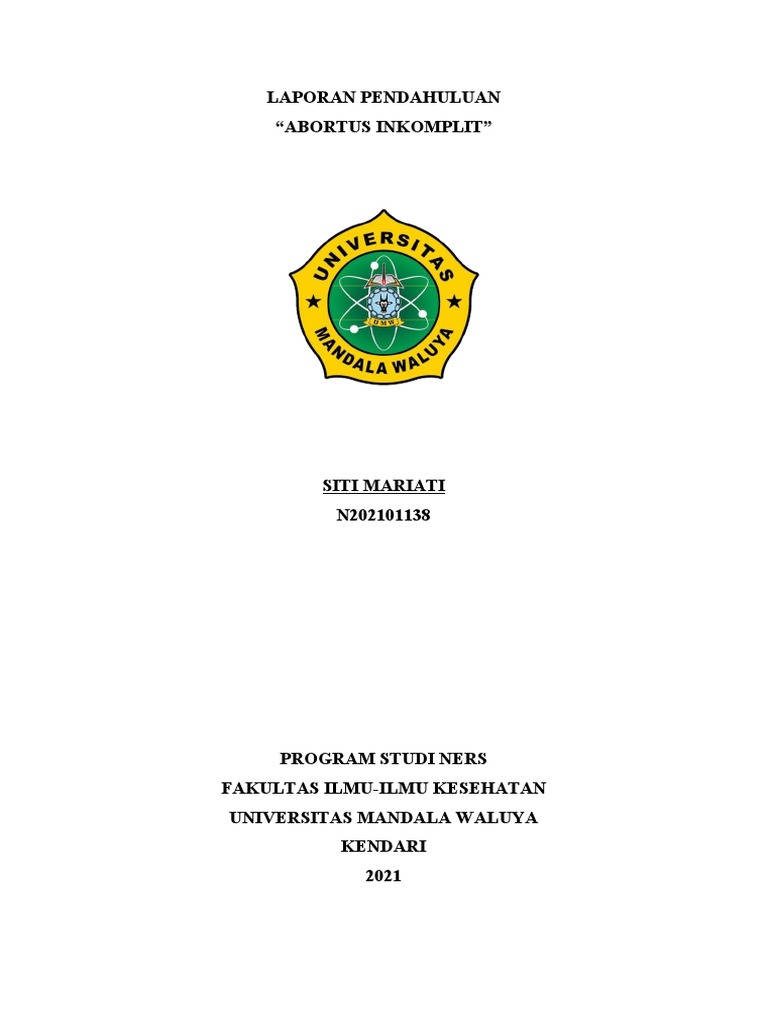 LP Abortus Inkomplit | PDF