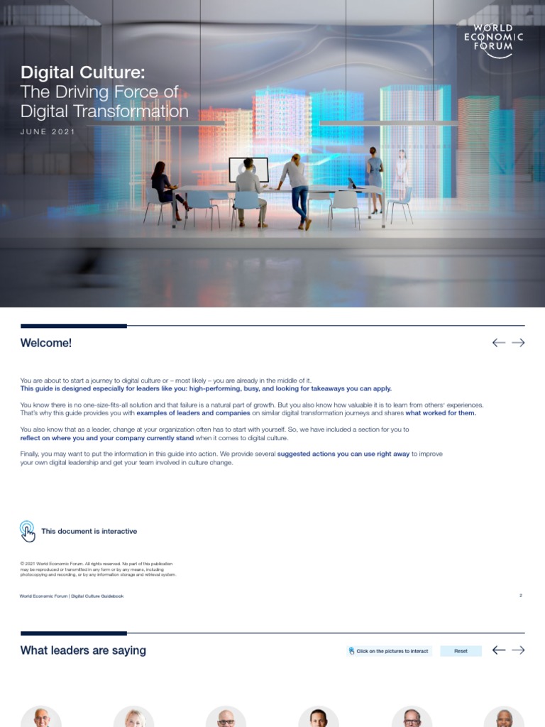 WEF Digital Culture Guidebook 2021 | PDF