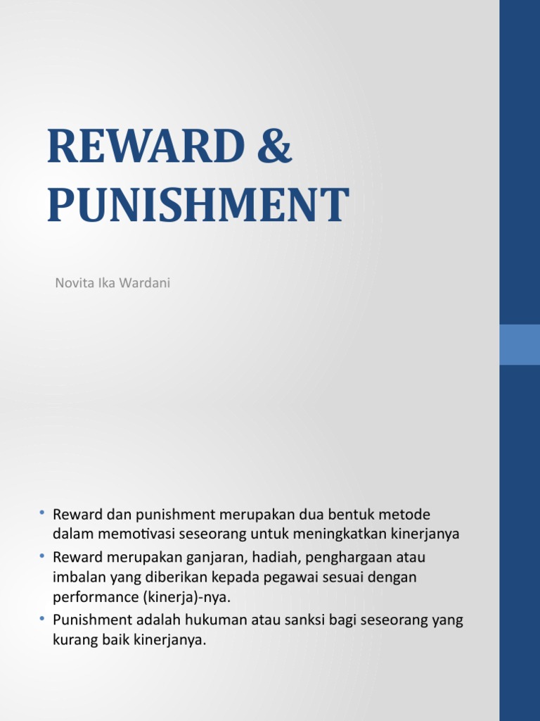 Reward Punishment | PDF