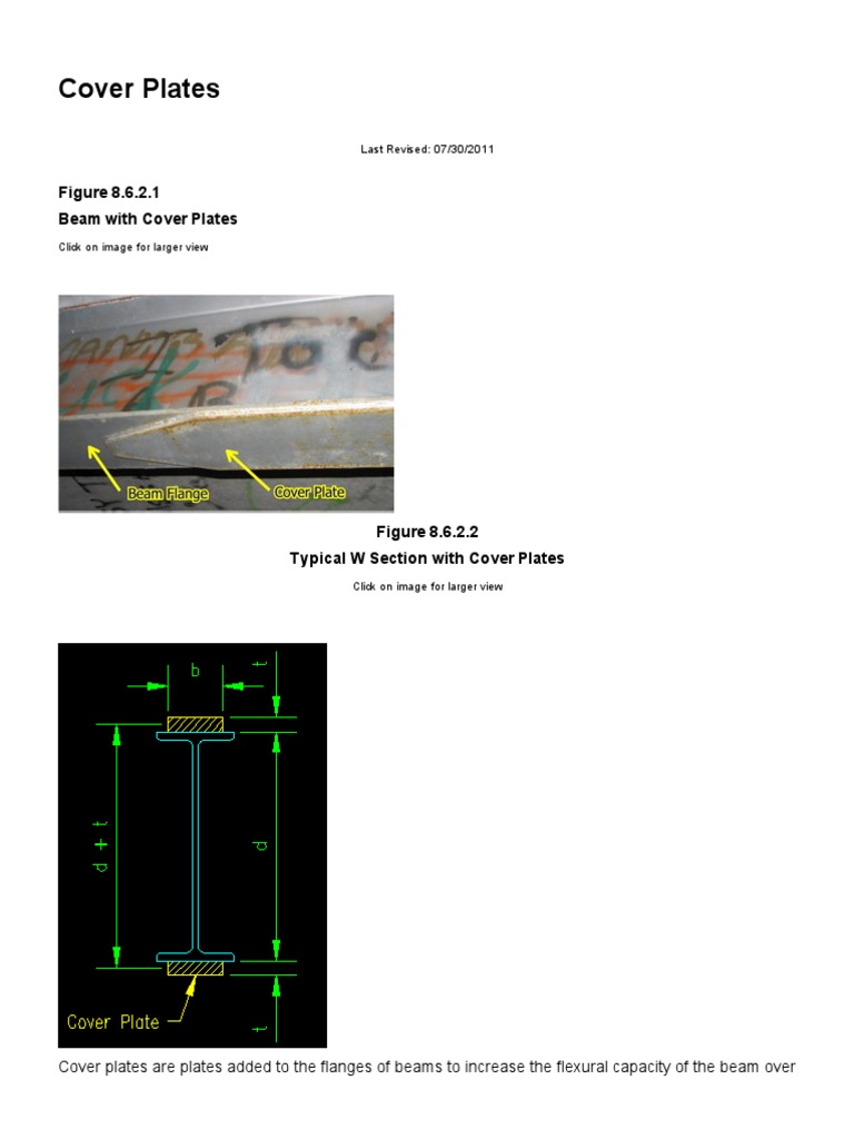 Cover Plates | PDF | Beam (Structure) | Buckling