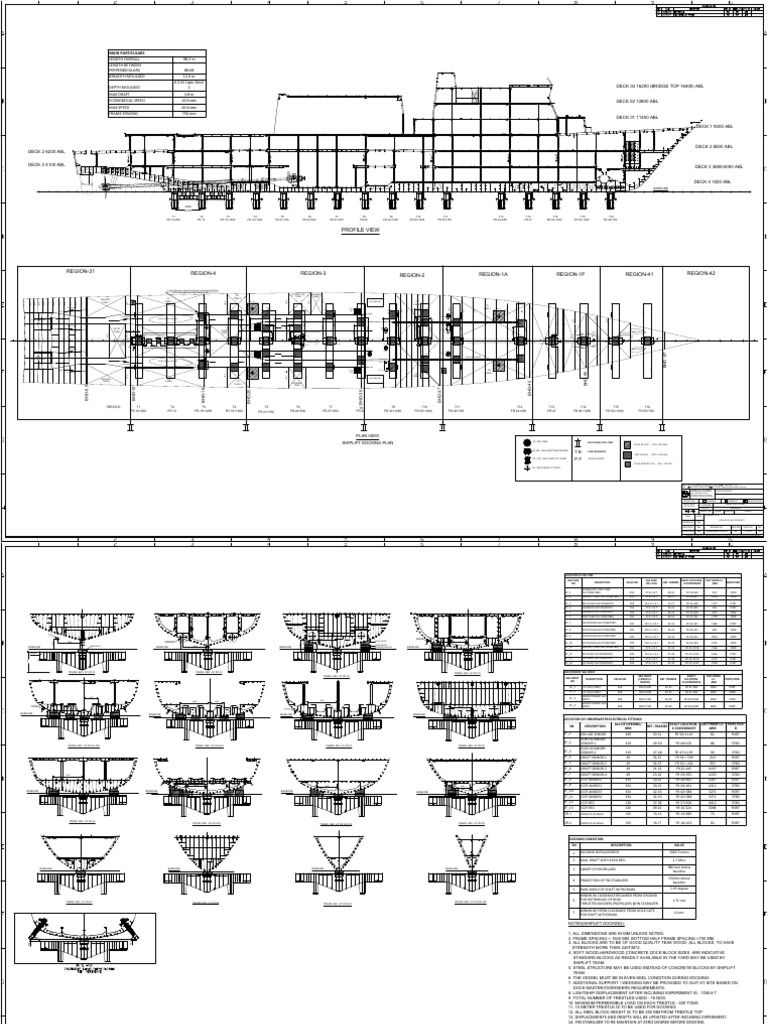 Shiplift Docking Plan For ICGS VIKRAM - 23032018 (Keel Beam) 1 | PDF ...