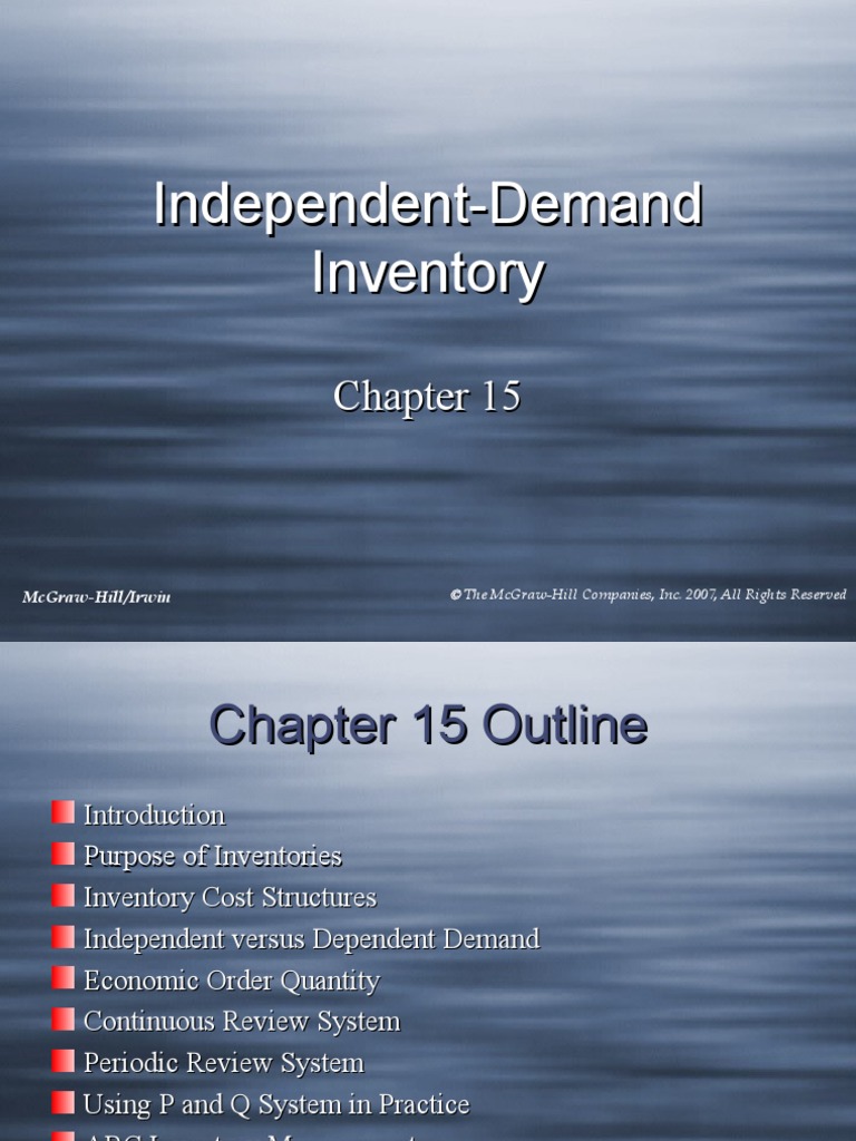Chap 015 | PDF | Inventory | Management Accounting