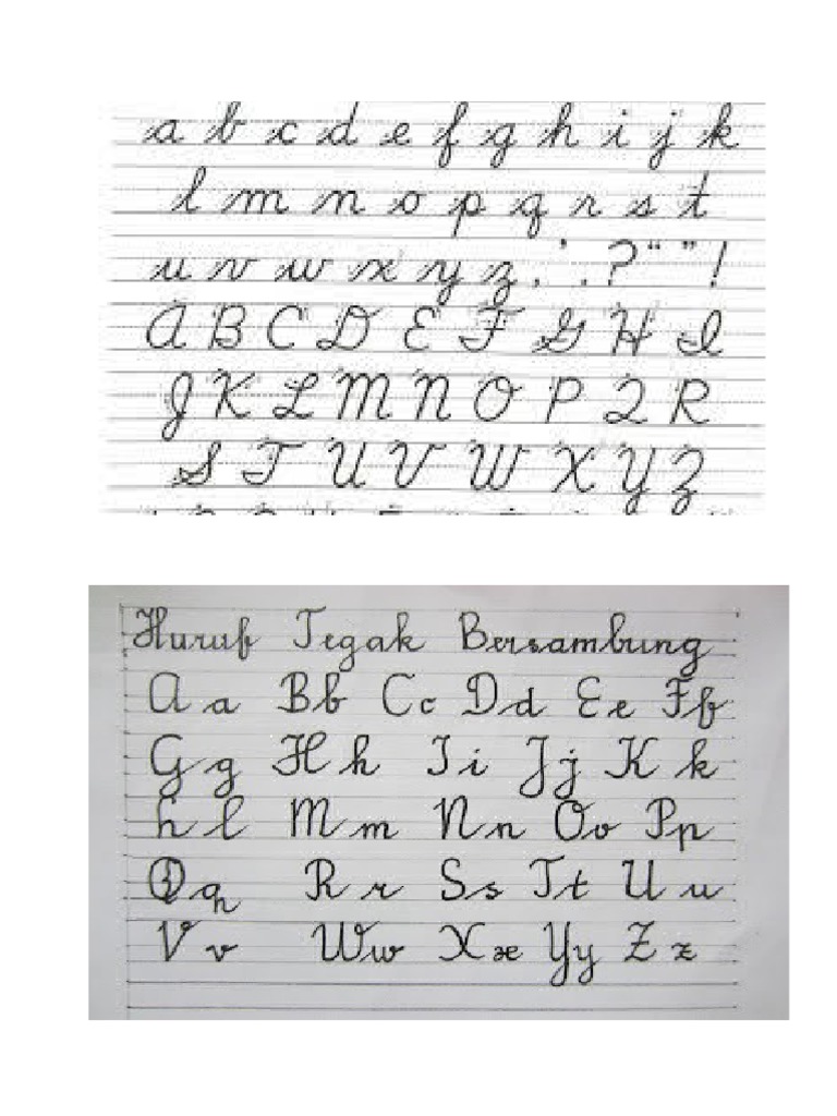 Huruf Berangkai | PDF