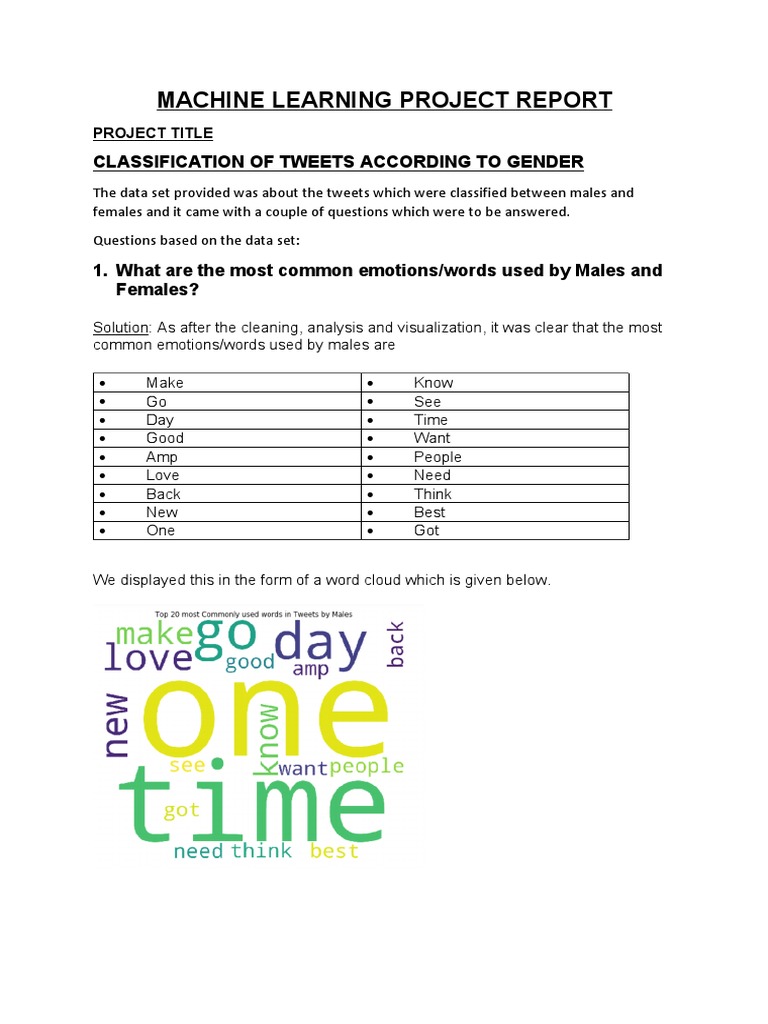 Machine Learning Project Report | PDF
