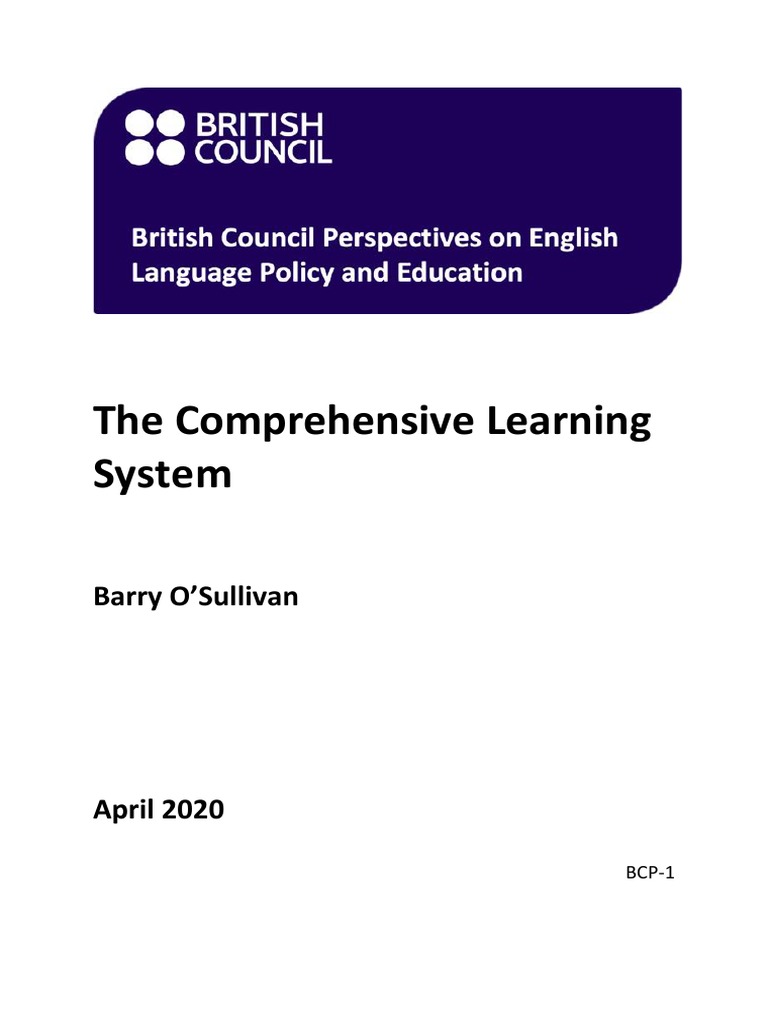 The Comprehensive Learning System: Barry O'Sullivan | PDF | Curriculum ...