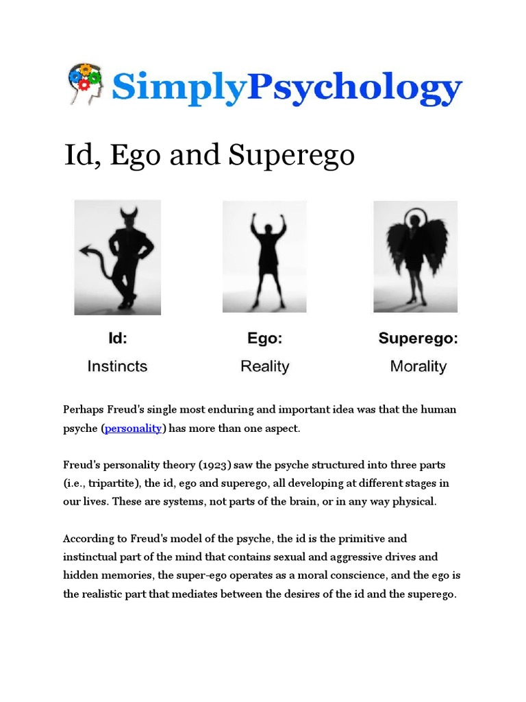El Yo, El Ello y El Super Yo | PDF | Id | Social Psychology