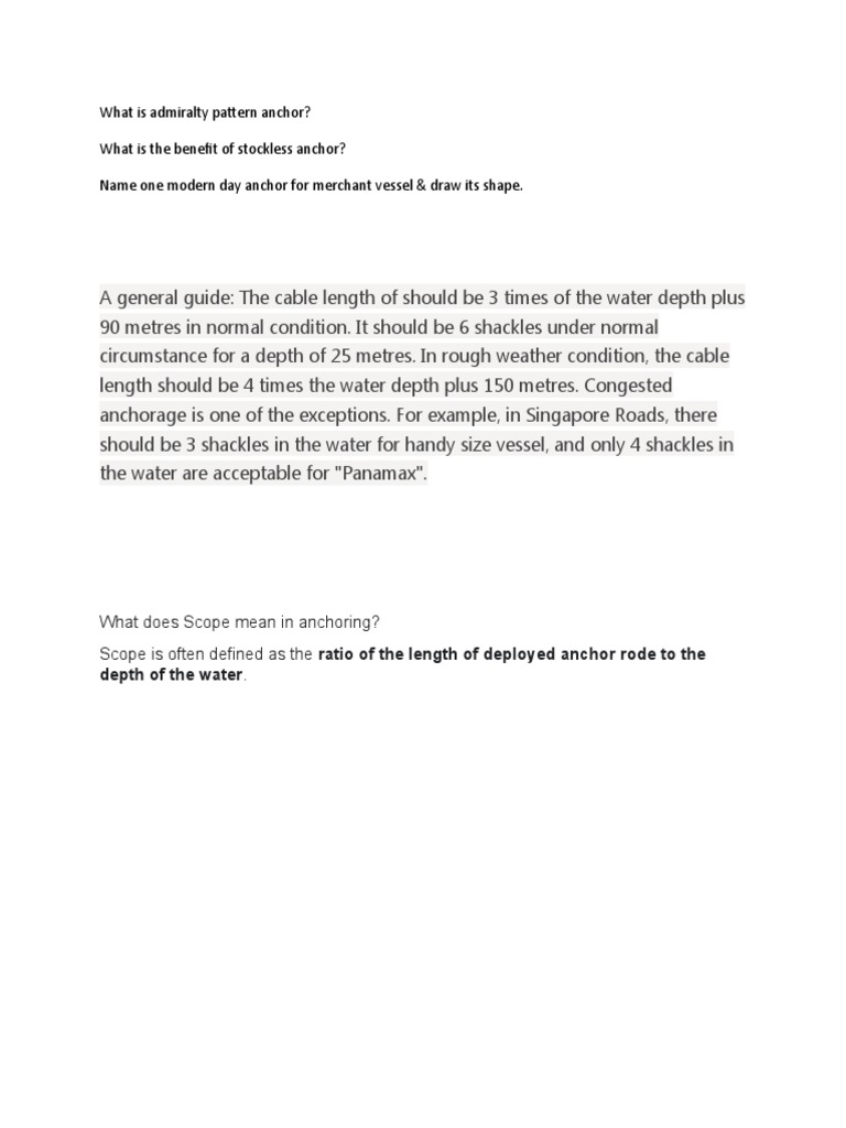 Understanding Anchoring Techniques and Scope | PDF | Home & Garden ...