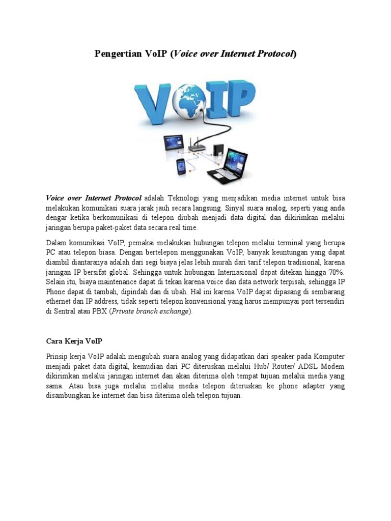 Pengertian VoIP | PDF