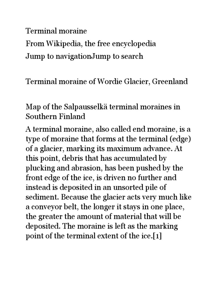Understanding Terminal Moraines: Formation, Landscape Impacts ...
