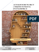 Module 3 Tekstong Deskriptibo o Naglalarawan 1 | PDF