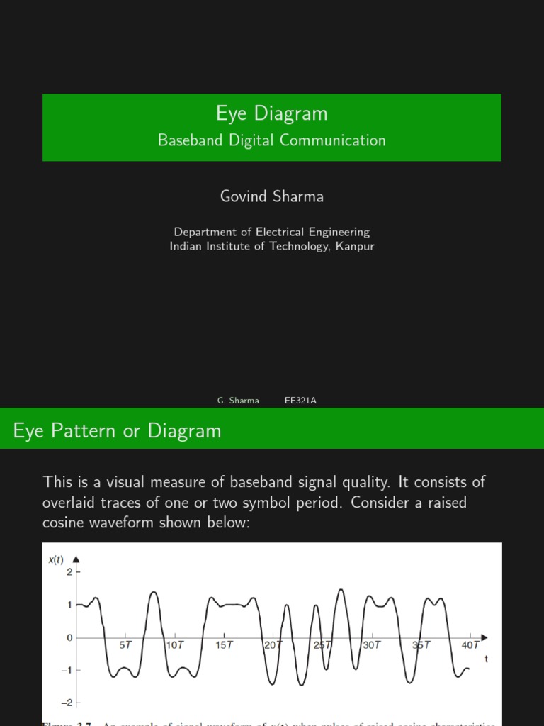 Eye Diagram: Baseband Digital Communication | PDF | Technology ...