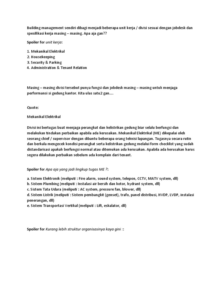 Building Management | PDF