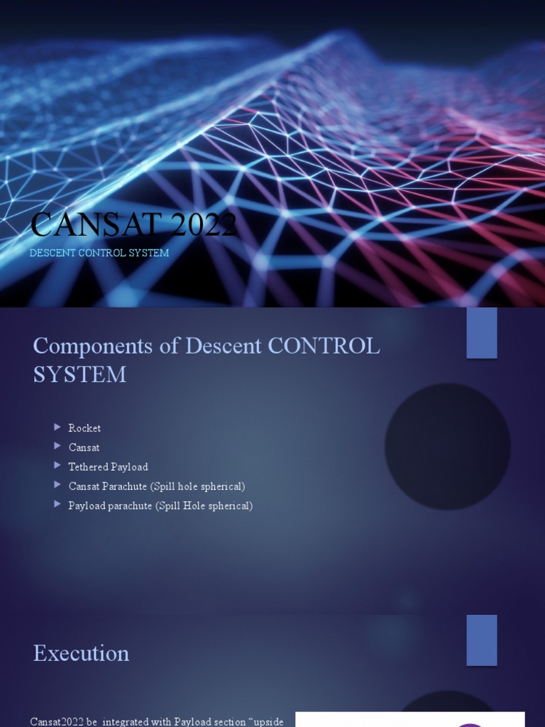 CANSAT 2022 Descent Control System Presentation | PDF